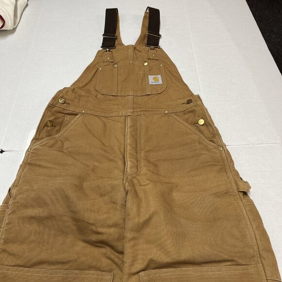 Carhartt | Other | Vtg Carhartt Overalls 32x3 Arctic Quilt Lined Duck ...